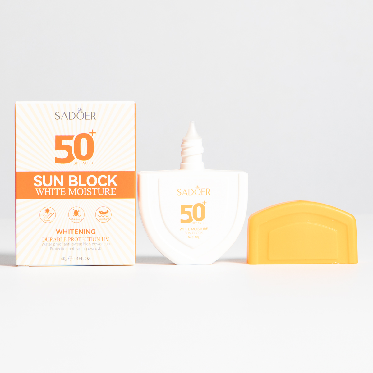 Protector solar block white SADOER – Mabilyt